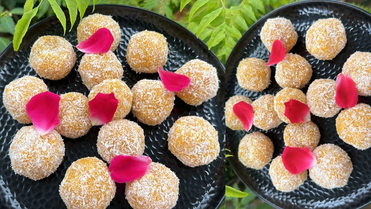 Mango Coconut Laddu | आम के लड्डू | Easy Mango Sweets Recipe | - YouTube