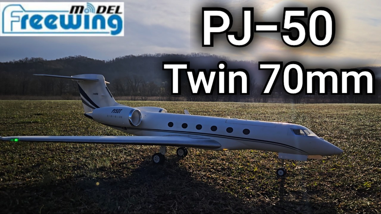 Freewing PJ-50 Twin 70mm pnp Morning Flight - YouTube