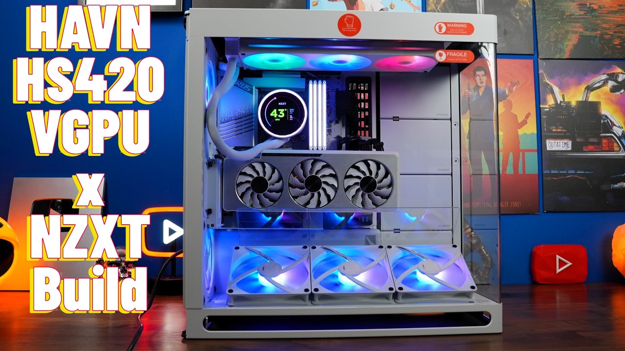 HAVN HS420 VGPU X NZXT PC build guide - the SSD/HDD build option - YouTube