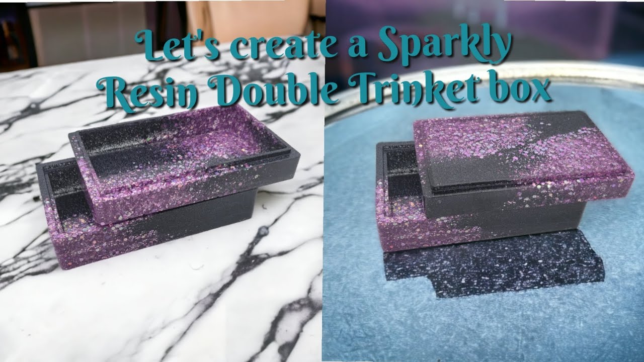 Sparkling Resin Double Trinket Boxes: A Dazzling DIY Tutorial! - YouTube