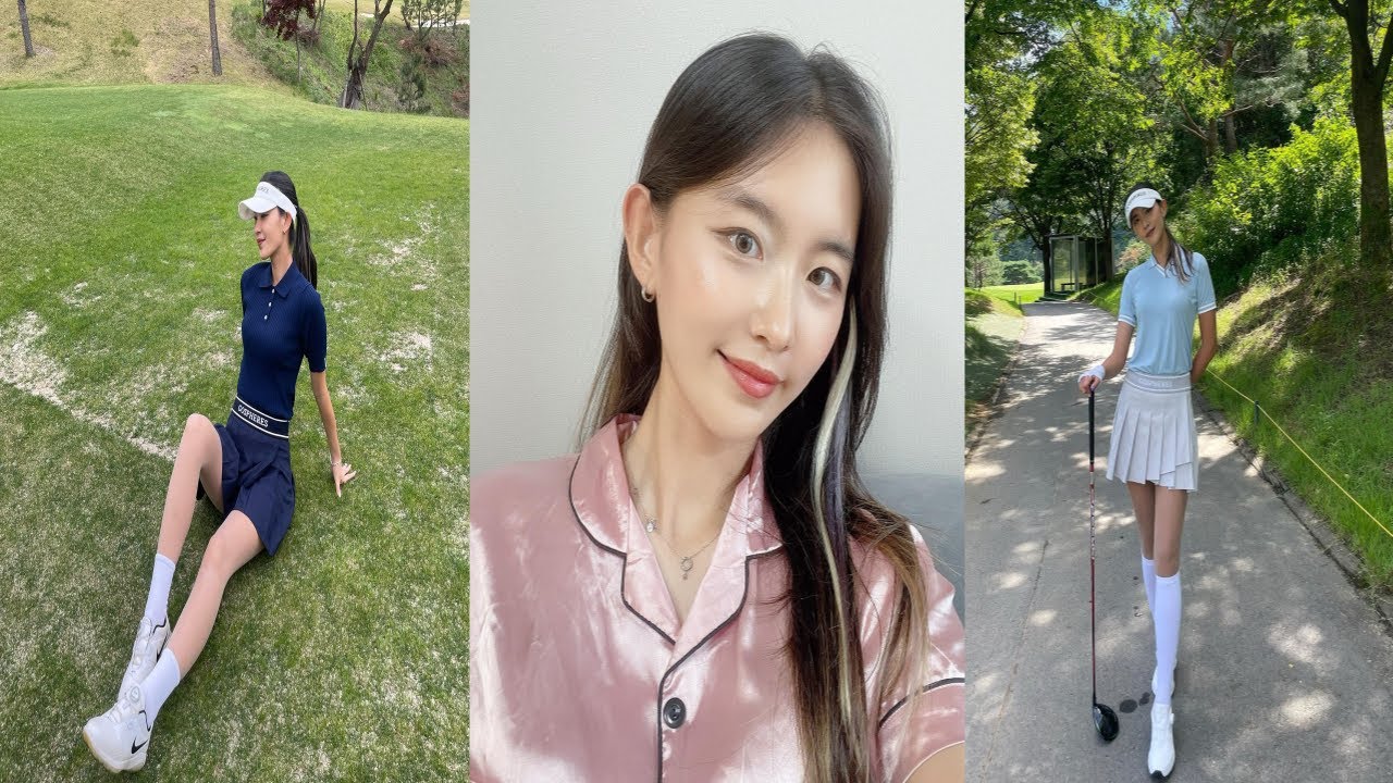 [GS골프]💯183cm 장신 미녀골퍼의 Nice Shot KLPGA #류혜인 프로 - YouTube