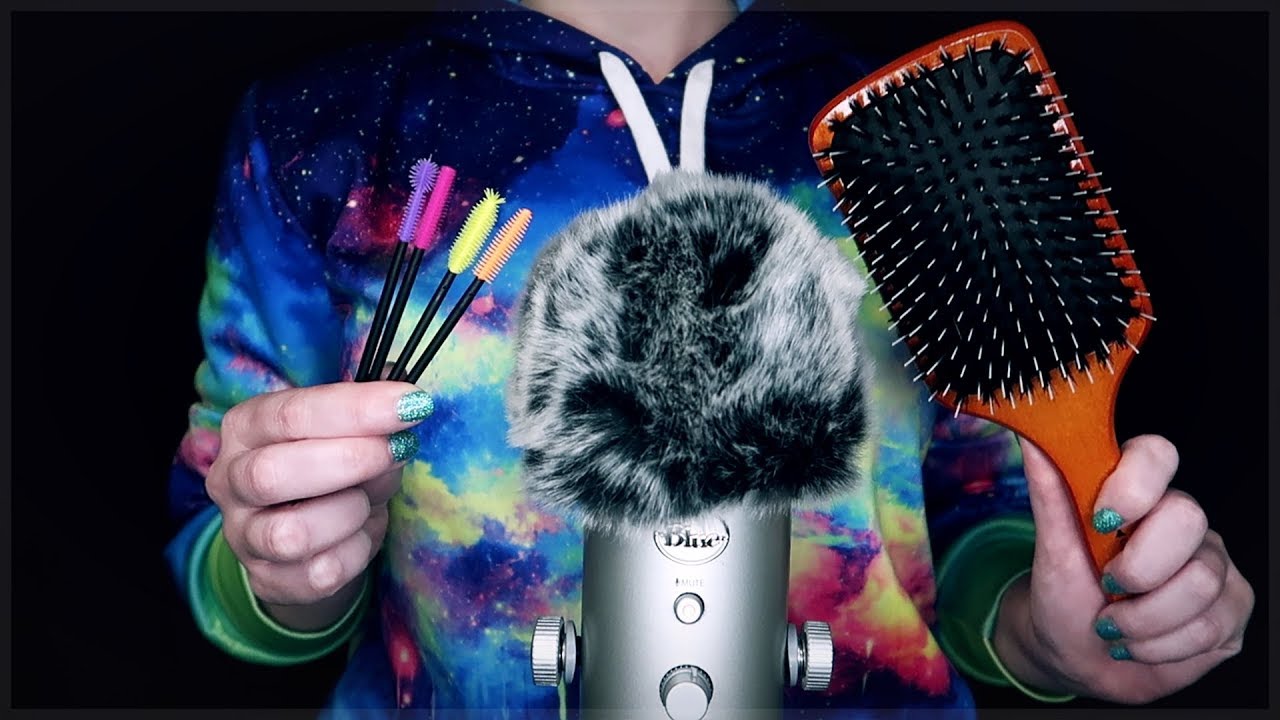 ASMR | Mic Massage for Stress Relief [wind + stormy night mic sounds ...