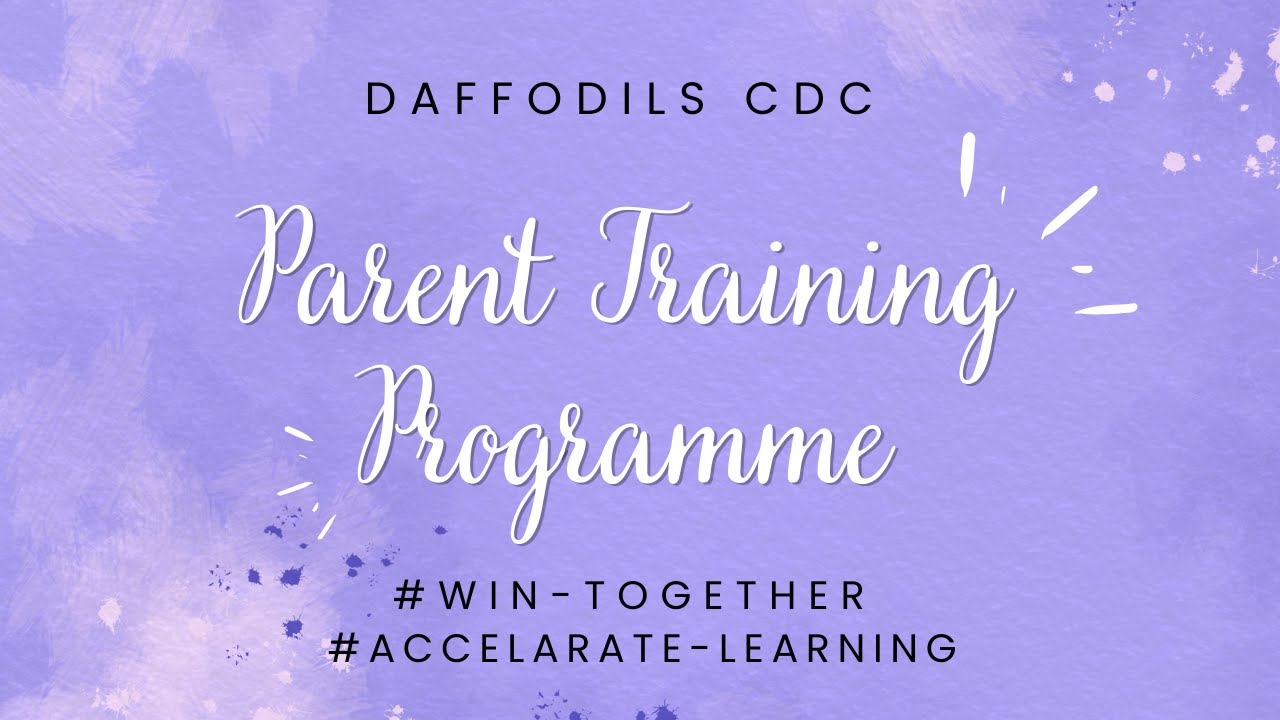 Parent Training Program! - YouTube