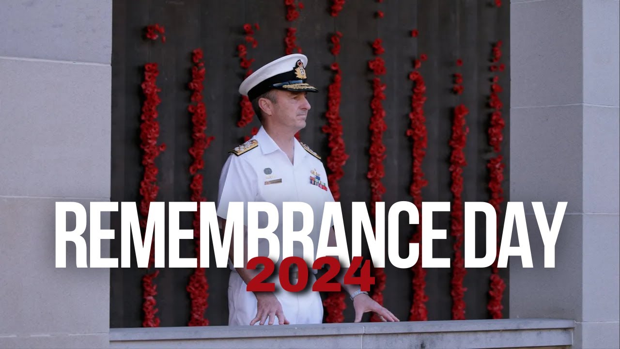 Chief of the Defence Force Admiral David Johnston Remembrance Day ...