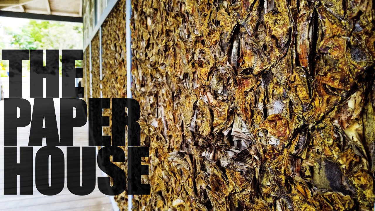 A House Built And Furnished Out Of Newspaper - YouTube