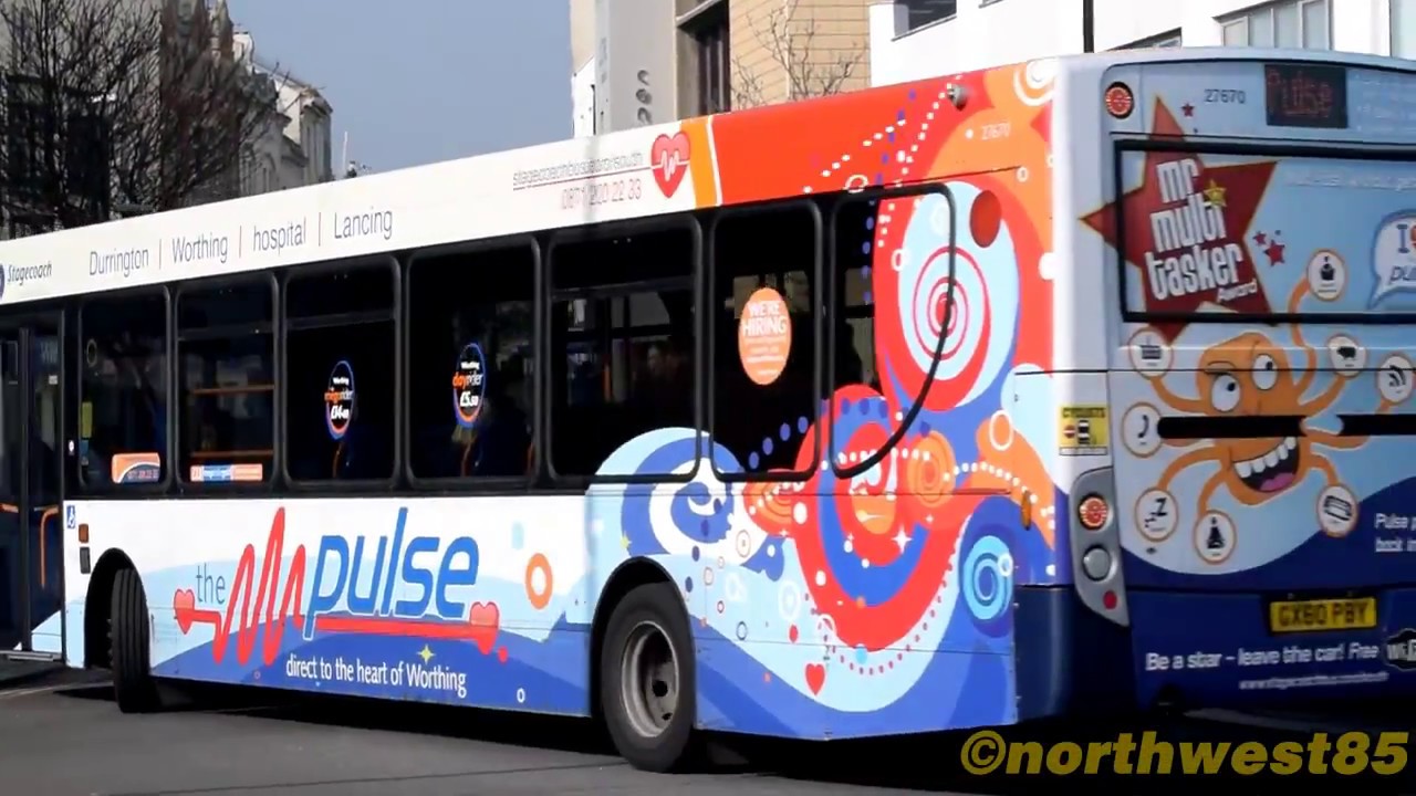 buses in worthing march 27 2017 - YouTube