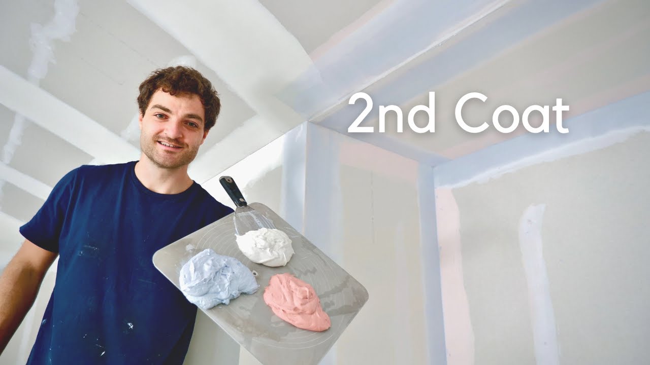 How to Mud - A visual tutorial - Second coat of mud - YouTube