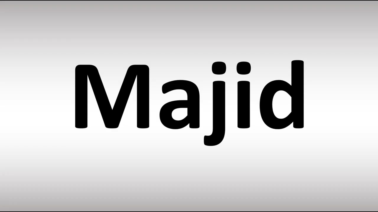 How to Pronounce Majid - YouTube