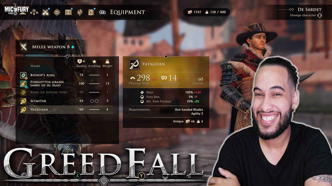 Greedfall - How to get the Yataghan (Legendary Weapon Guide) - YouTube