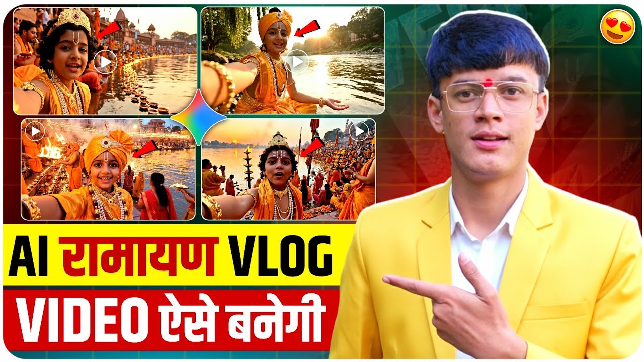 🤯 Realistic AI Baby Ramayan Video | 🔥 Google VEO 3.1 से बनाओ ऐसा ...