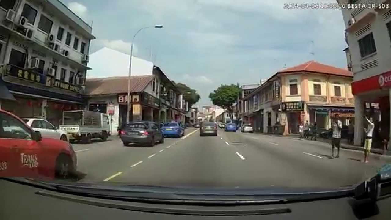 Singapore, drive along Geylang Rd from Lorong 44 to Lorong 1 - YouTube