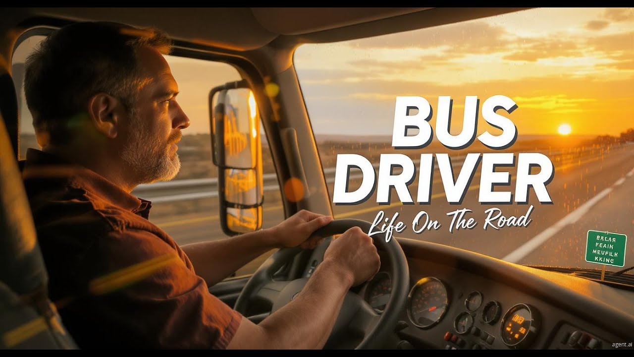 Life on the road for long distance bus drivers - YouTube