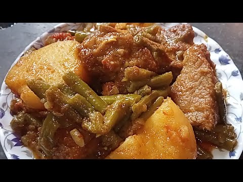 Barbati aloo ghost recipe|long beans with meat recipe#barbati # ...