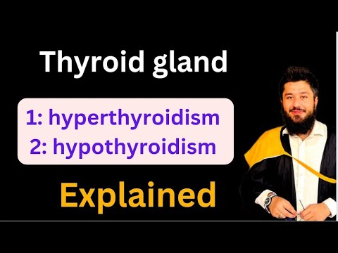 thyroid gland: hyperthyroidism and hypothyroidism in simple words education purpose lectures ...