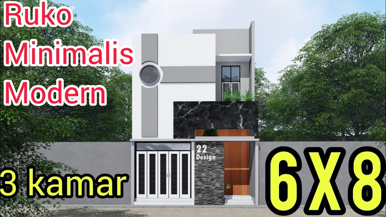 Ruko minimalis 2 lantai - Ada 3 Kamar Tidur - YouTube