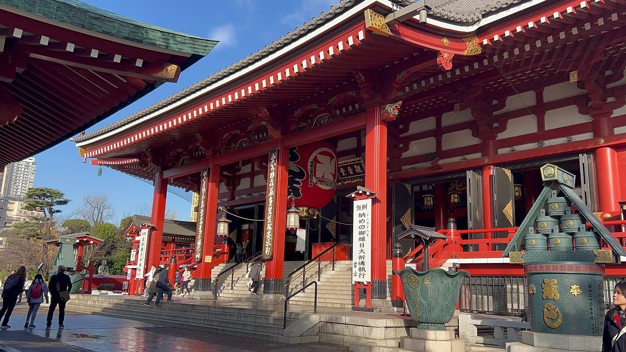 [4K] Kaminarimon - Sensoji Temple - Nishi Sandou Shopping Street Autumn ...