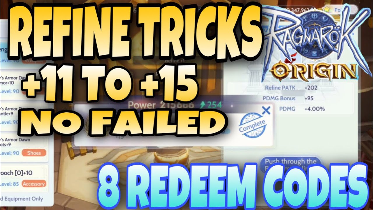 ROO REFINE SUCCESS NO FAILED +11 TO +15 [ 8 REDEEM CODES October 10 ...