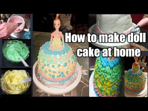 Doll cake designs/ how to make doll cake decoration at home - YouTube
