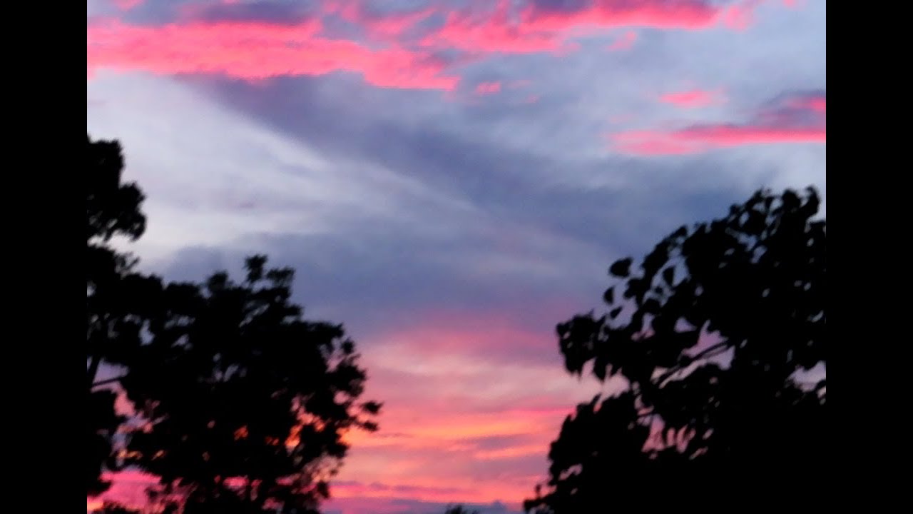 BEAUTIFUL PINK SKY AFTER THE RAIN - YouTube