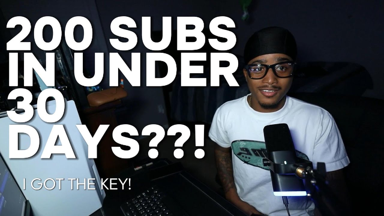 THIS IS HOW I GOT 200 SUBS IN UNDER 30 DAYS!! WATCH NOW!! - YouTube