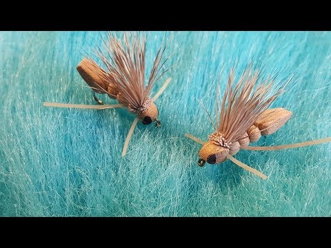 Tying a Charlie Boy Hopper with Martyn White (dry fly) - YouTube