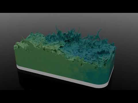 Blender Flip fluids mixbox Testing (3) - YouTube