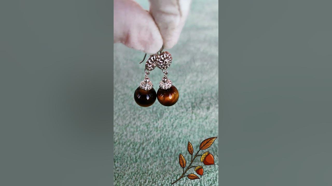 Удивительные Серебряные серьги с камнем кошачий глаз#серебро # ...