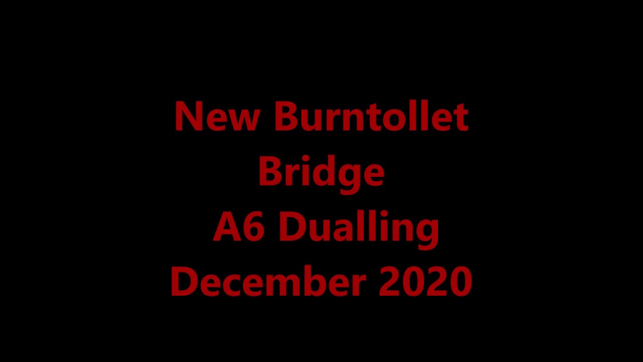 New Burntollet Bridge A6 Dualling December 2020 - YouTube