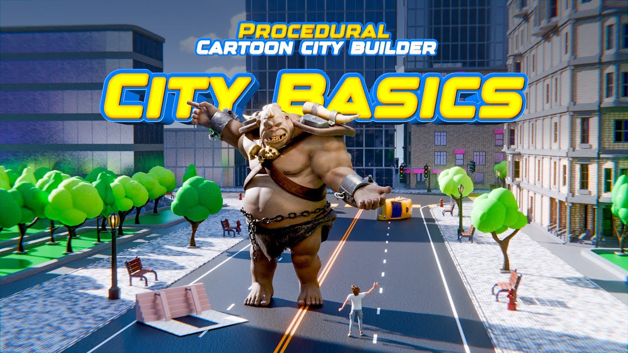 Cartoon Procedural City Builder | City Basics - YouTube