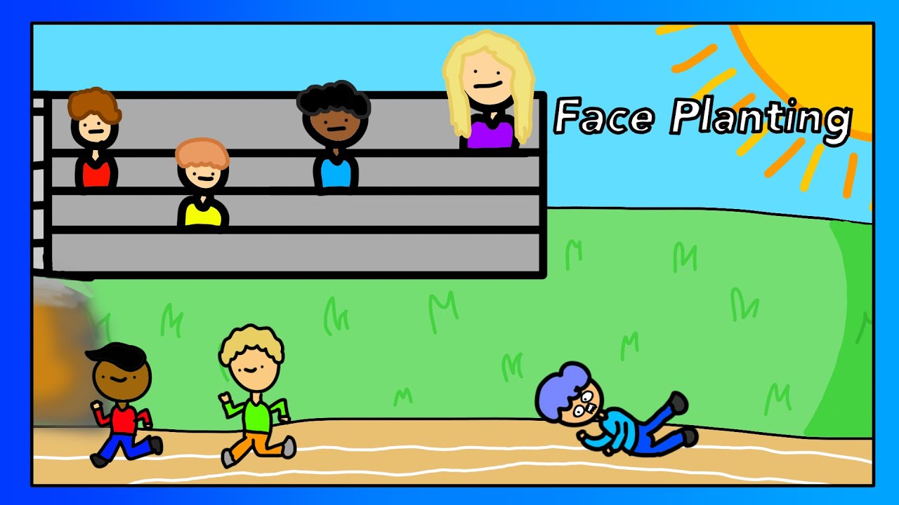 Face Planting In School Race - YouTube