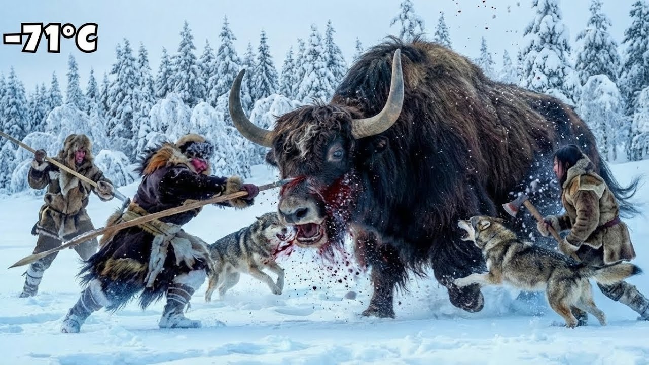 6,000kg Giant Yak Hunt in Yakutia (−71°C) | Siberian Hunters’ Race to ...