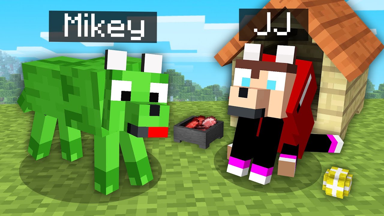 Mikey & JJ Morph To Dogs In Minecraft Challenge (Maizen Mazien Mizen ...