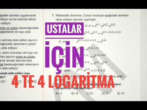 4 TE 4 LOGARİTMA