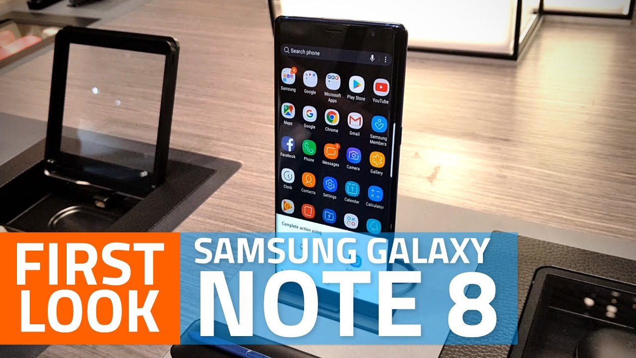 Samsung Galaxy Note 8 First Look - YouTube