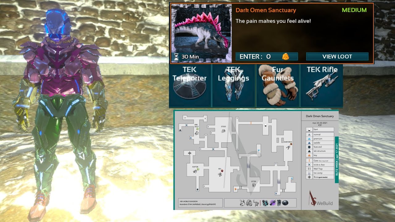 #dungeon - Dark Omen Sanctuary | Hero Gaming Yt #arkmobile #map # ...