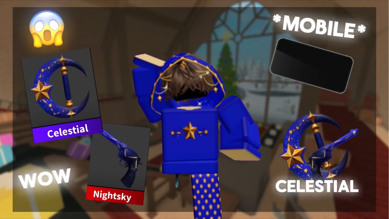 Playing mm2 with the celestial knife!||*mobile*||(funny moments) - YouTube