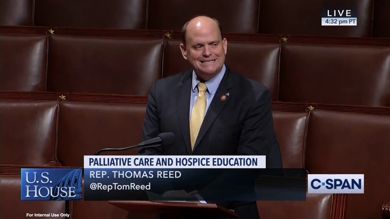 New York Republican Tom Reed Shares Personal Story About Hospice Care ...