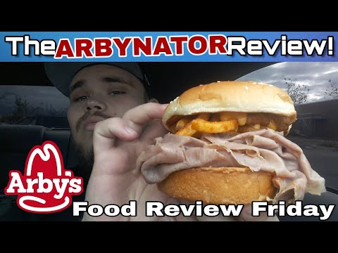 Arbys ARBYNATOR Sandwhich Review! The Curly Fry Sandwhich! - YouTube