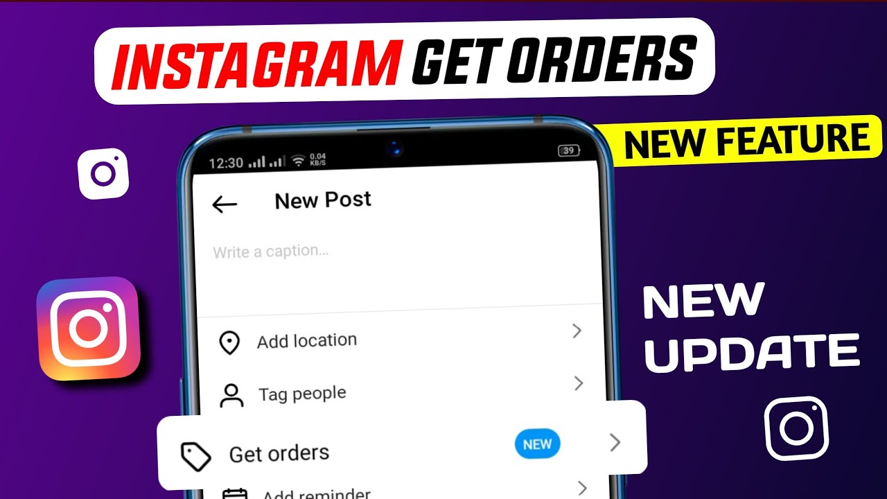 Instagram Get Orders feature || Instagram new update || Get orders ...