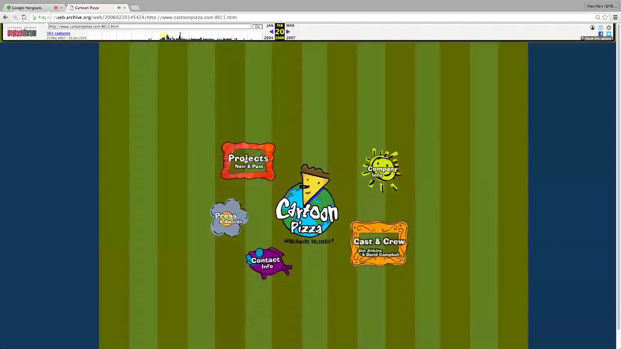 cartoon pizza website tour live - YouTube