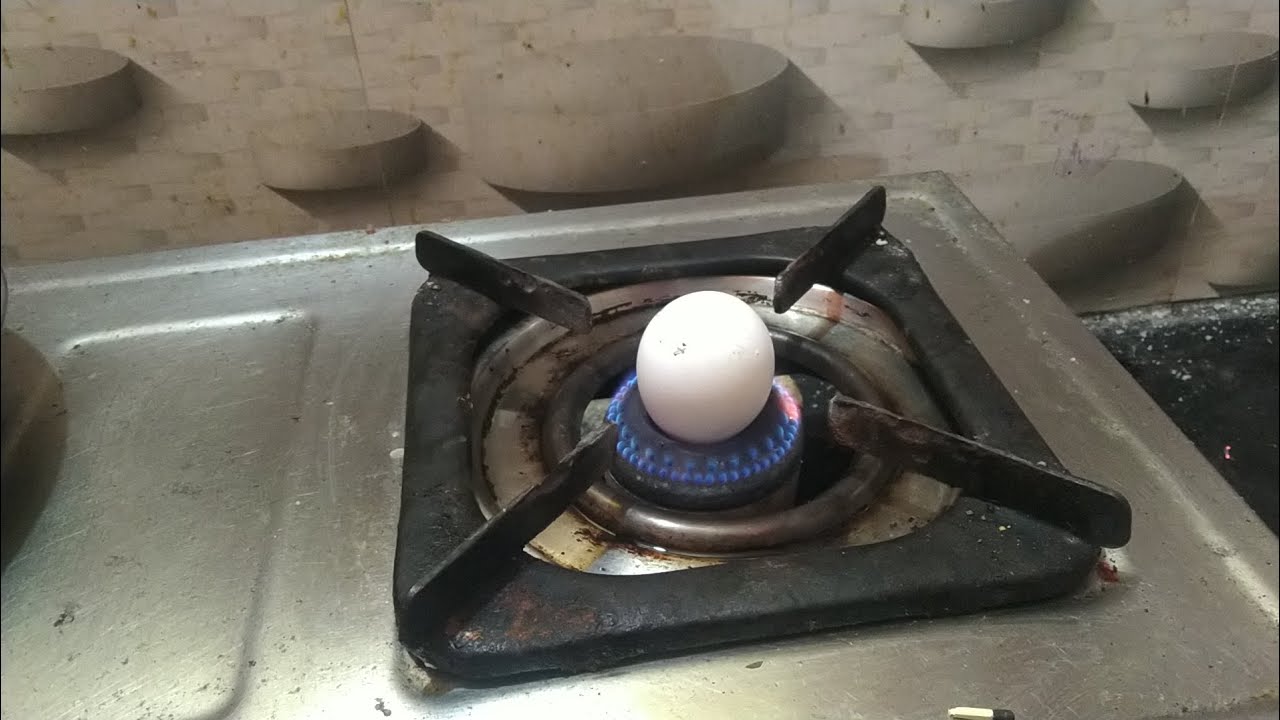 what happens if egg is roasted on gas stove - YouTube