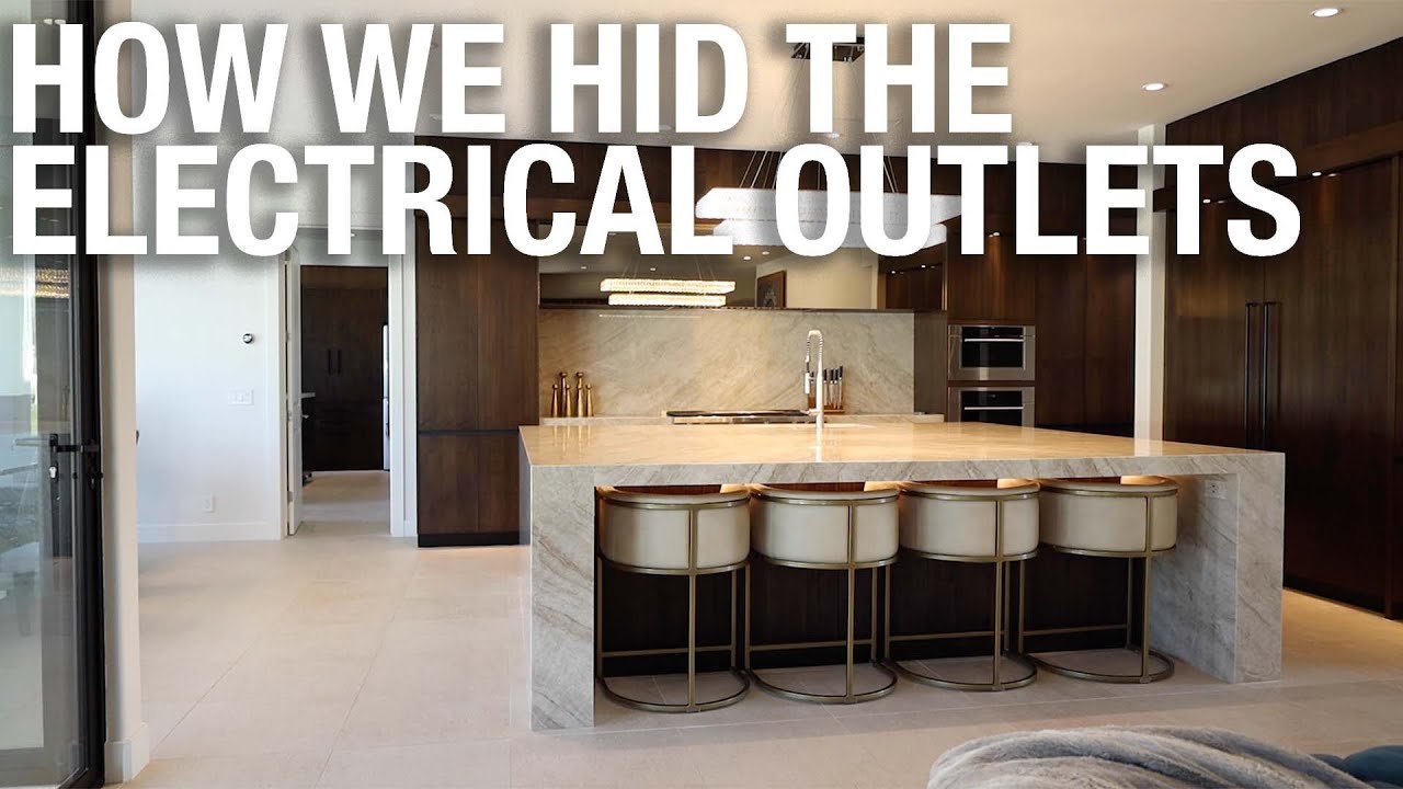 How We Hid 4 Electrical Outlets In This Large Kitchen Island YouTube