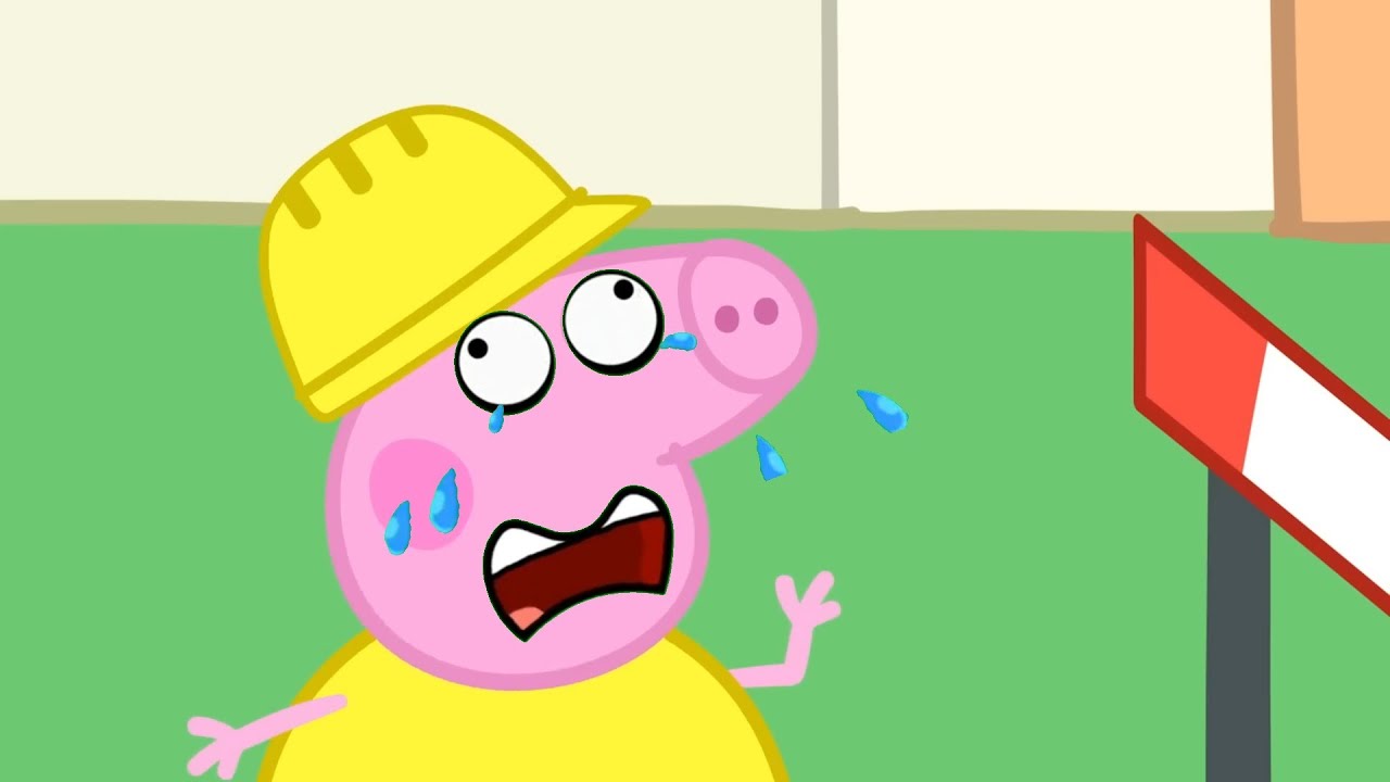 Peppa Pig Builds a Road Episode Funny Facial Expressions - YouTube