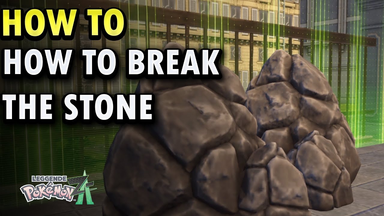 How to break stone - Pokemon Legends Z-A - YouTube