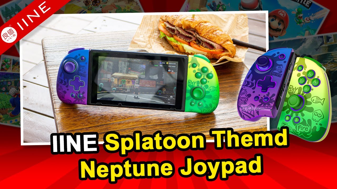 Unleash the Power of Spring with IINE Splatoon Neptune Joypad🌸💥 - YouTube