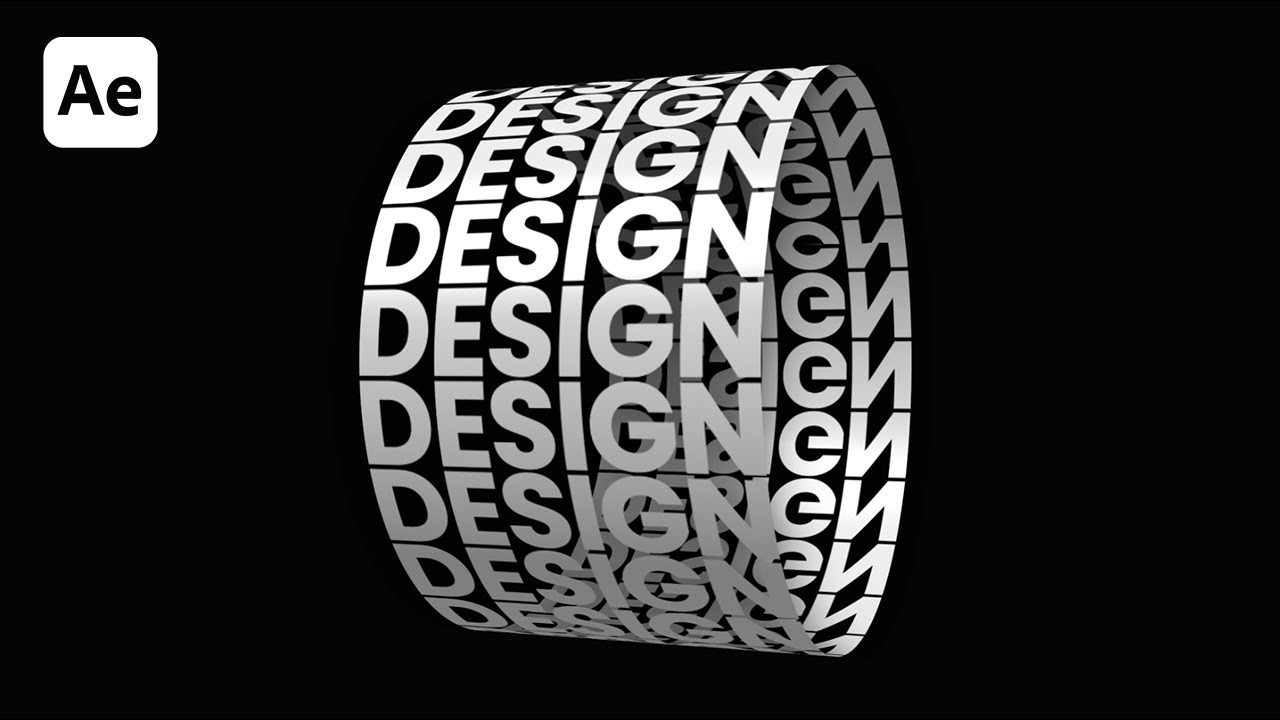 Como hacer un Texto Animado Giratorio After Effects | Tutorial - YouTube