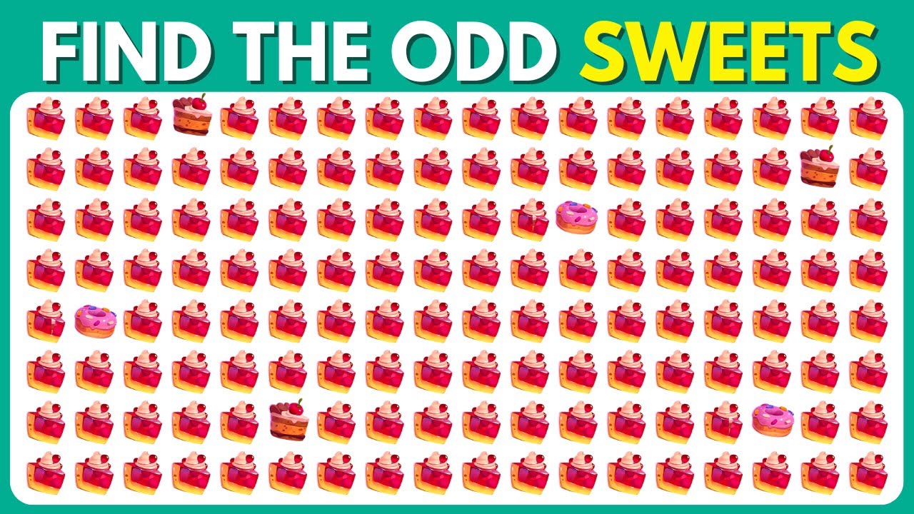 Find the ODD One Out - Sweets Edition 🍰🍨🍭 | Muffin Quiz - YouTube