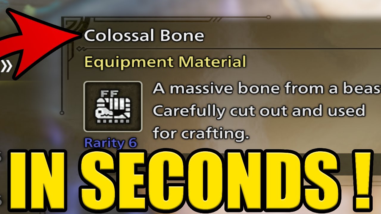 WHERE to FIND COLOSSAL BONE in MONSTER HUNTER WILDS - YouTube