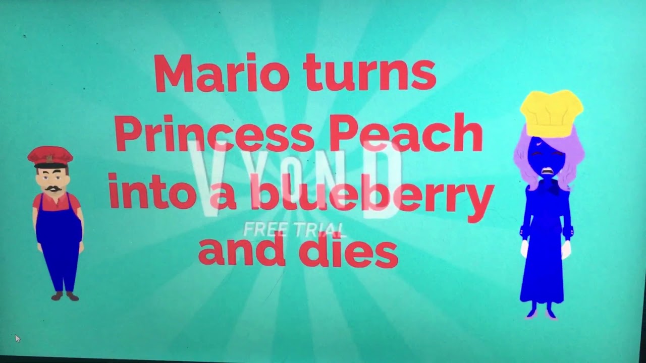 Mario turns Princess Peach into a blueberry and dies - YouTube