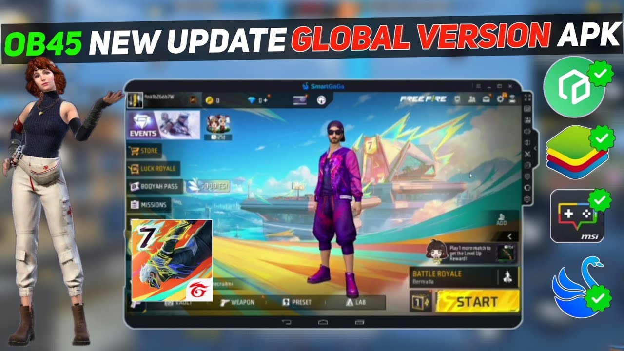 Free Fire OB45 New Update Global Version APK | FF New Update OB 45 APK ...